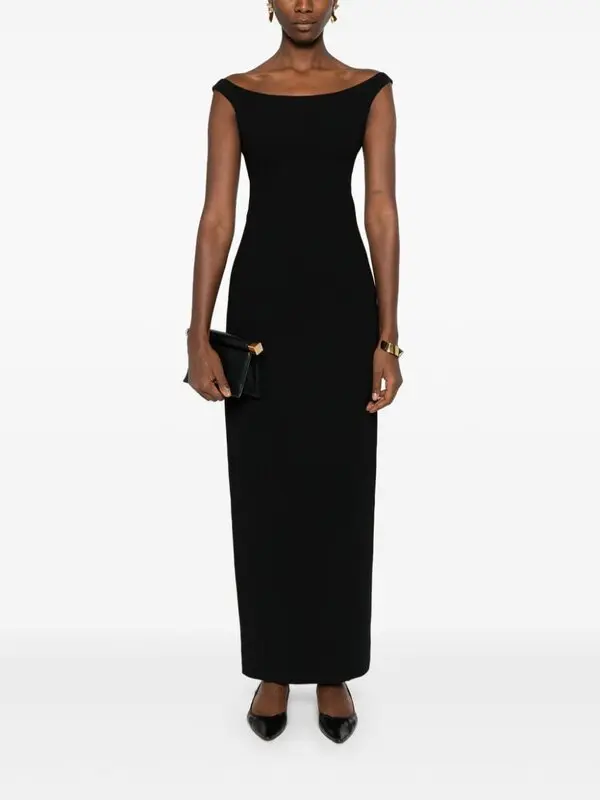 TOTEME Curved Off-shoulder Maxi Dress