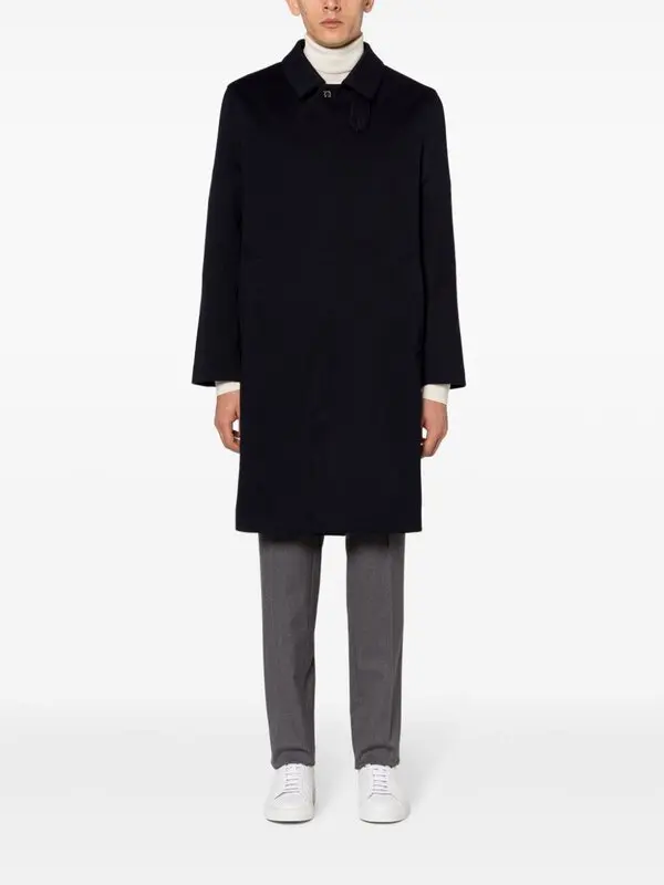 Mackintosh Dunkeld Wool Coat - Blue