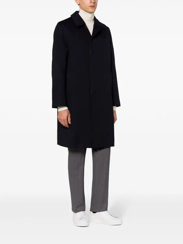 Mackintosh Dunkeld Wool Coat - Blue