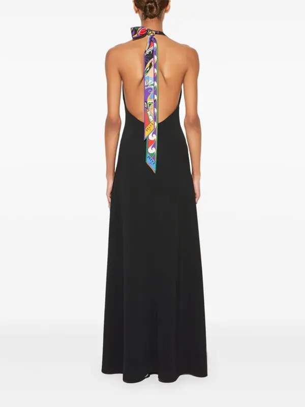 Emilio Pucci Halterneck Maxi Dress