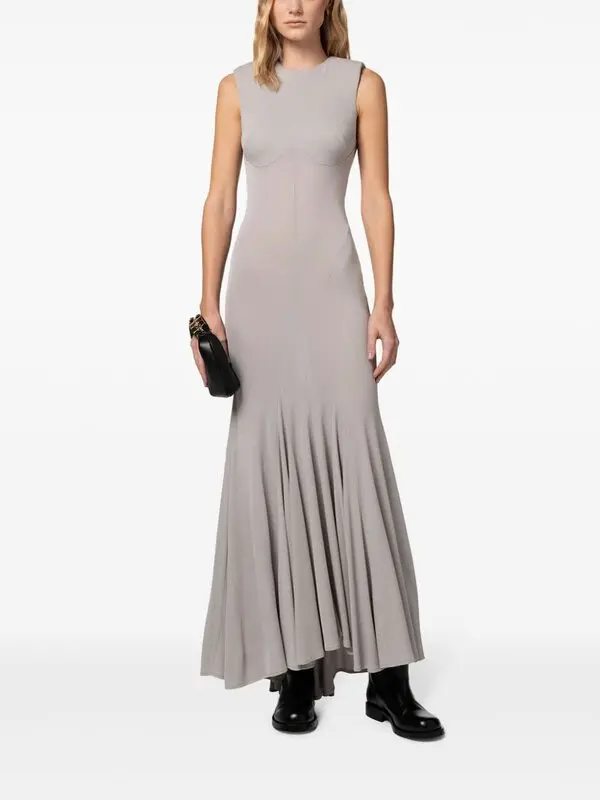 Elisabetta Franchi Jersey Flared Midi Dress