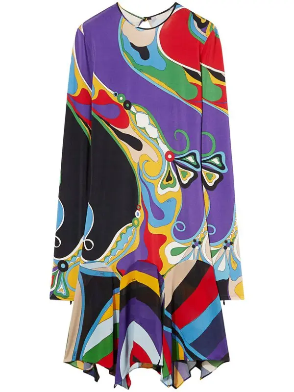 Emilio Pucci Orchidee-print Mini Dress