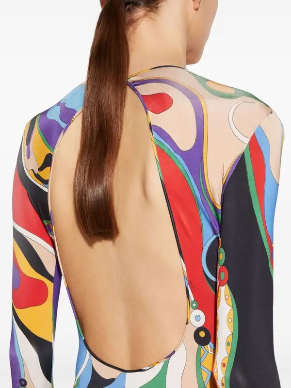 Emilio Pucci Orchidee-print Mini Dress