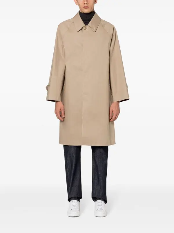 Mackintosh Lauder Single-breasted Coat - Neutrals