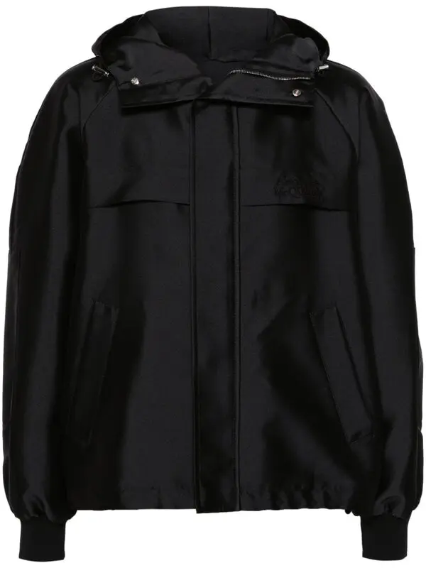 Alexander McQueen Embroidered-logo Jacket