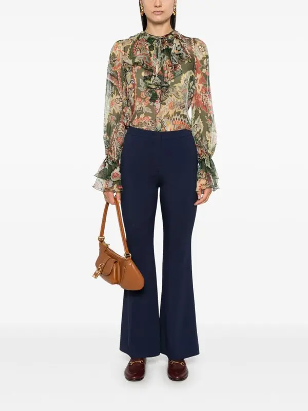 Etro Ruffled Crepon Shirt