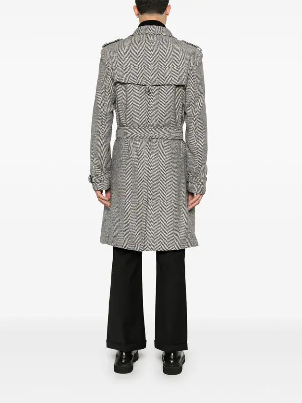 ERALDO Herringbone Virgin Wool Coat