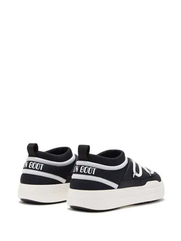 Moon Boot Park Icon Logo-print Sneakers - Black