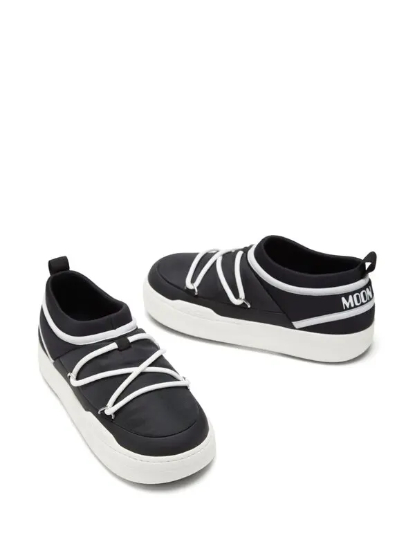 Moon Boot Park Icon Logo-print Sneakers - Black