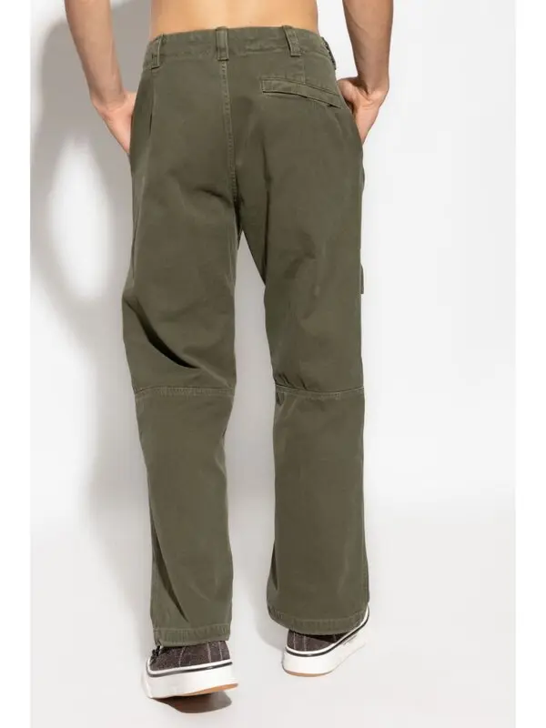 Stone Island Cotton Cargo Trousers - Green