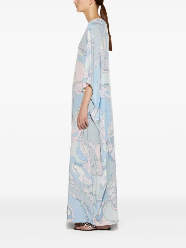 Emilio Pucci Orchidee-print Silk Kaftan