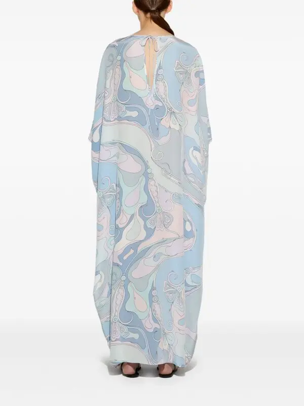 Emilio Pucci Orchidee-print Silk Kaftan