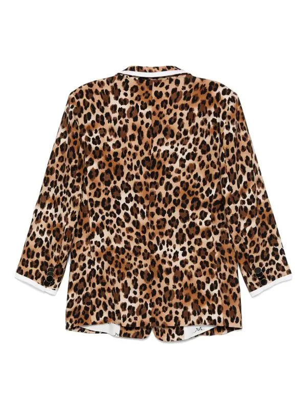 ROWEN ROSE Leopard-print Blazer