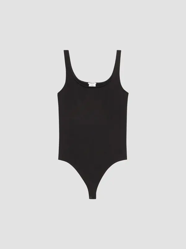 Wolford Jamaika Cotton-blend Stretch Bodysuit - Black