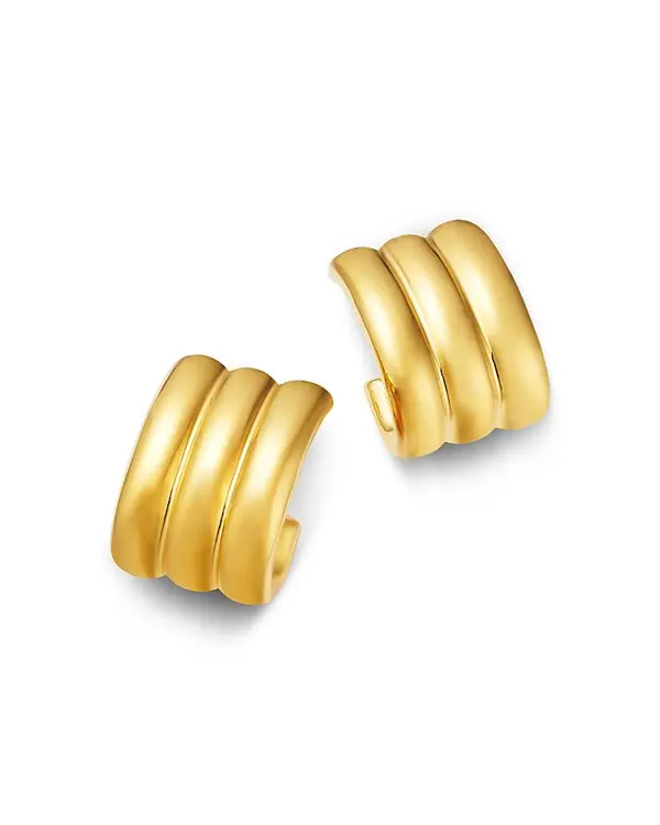 Roberto Coin 18k Yellow Oro Classic Hoop Earrings - Gold