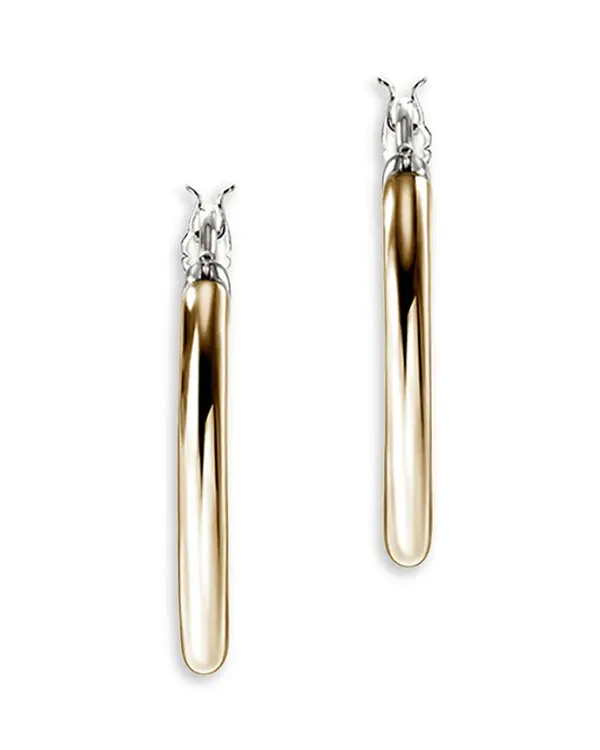 John Hardy Jh Essentials Hoop Earrings - Gold/silver