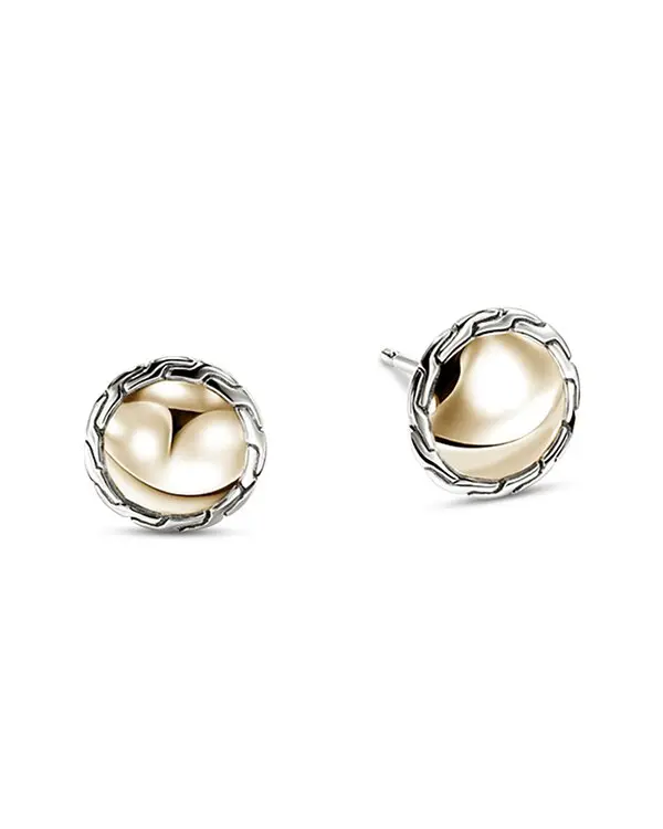 John Hardy Jh Essentials Stud Earrings - Gold/silver