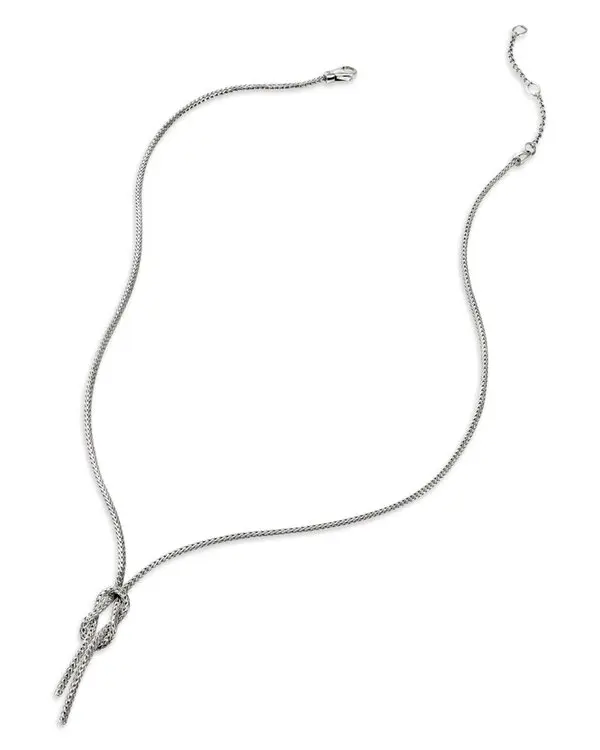 John Hardy 14k Yellow Gold & Sterling Love Knot Lariat Necklace