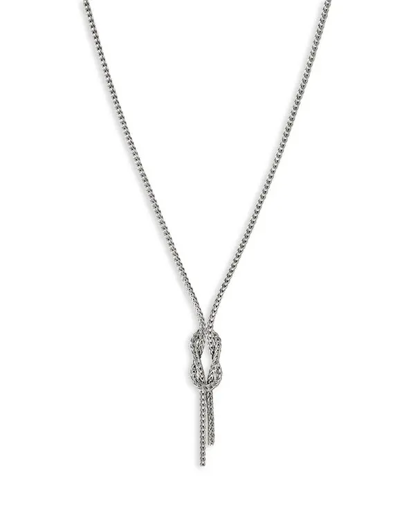 John Hardy 14k Yellow Gold & Sterling Love Knot Lariat Necklace