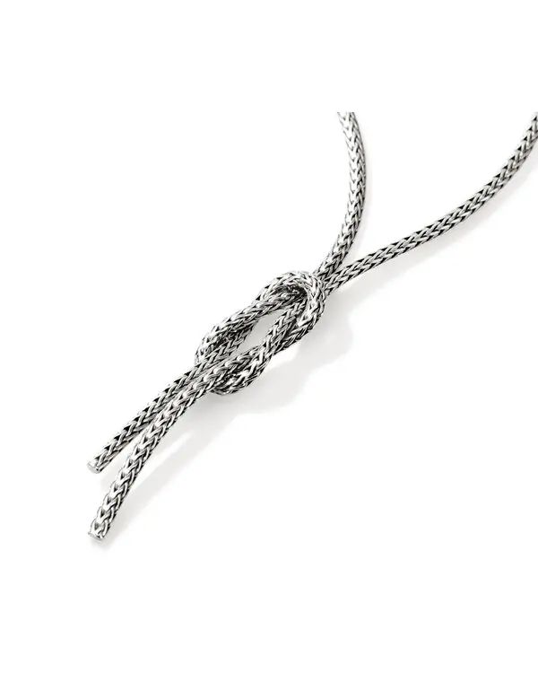 John Hardy 14k Yellow Gold & Sterling Love Knot Lariat Necklace