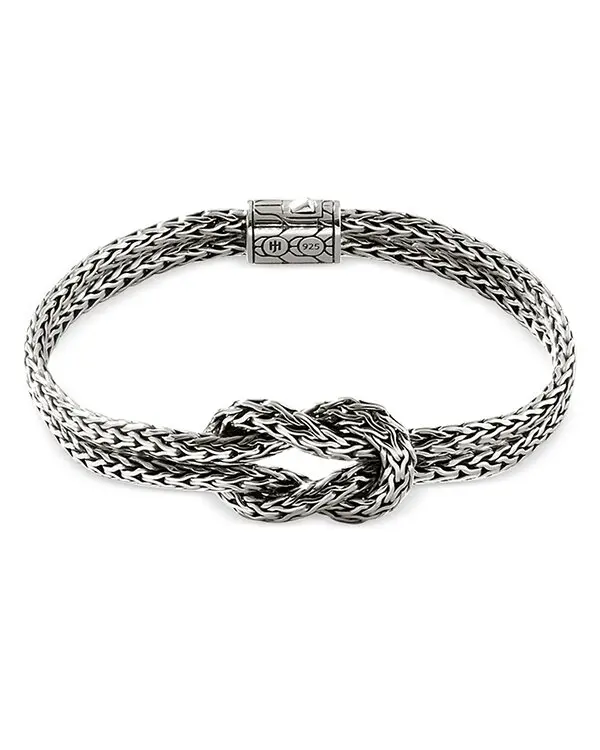 John Hardy 14k Yellow & Sterling Love Knot Bracelet - Silver