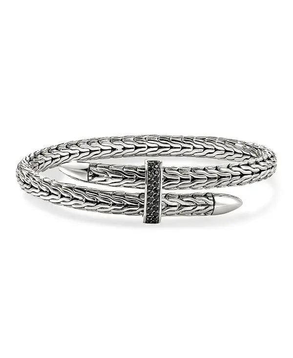 John Hardy Sterling Silver Spear Flex Bracelet - Black/silver