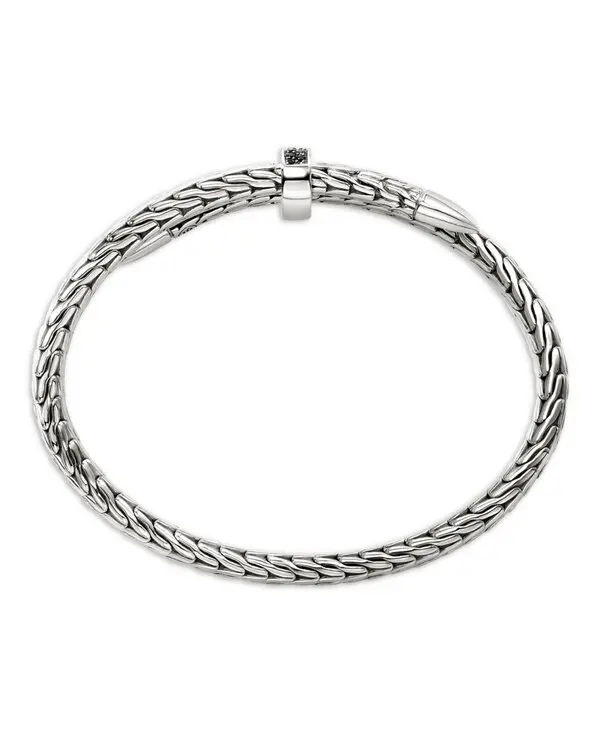 John Hardy Sterling Silver Spear Flex Bracelet - Black/silver