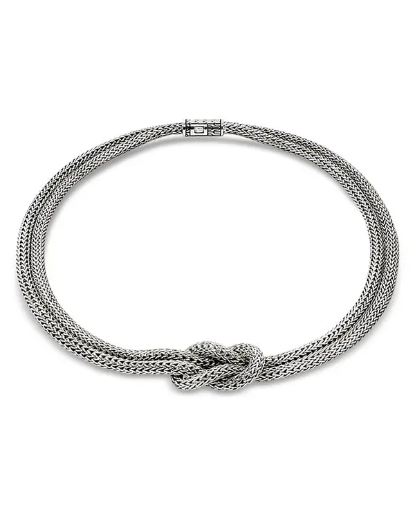 John Hardy Sterling Love Knot Necklace - Silver