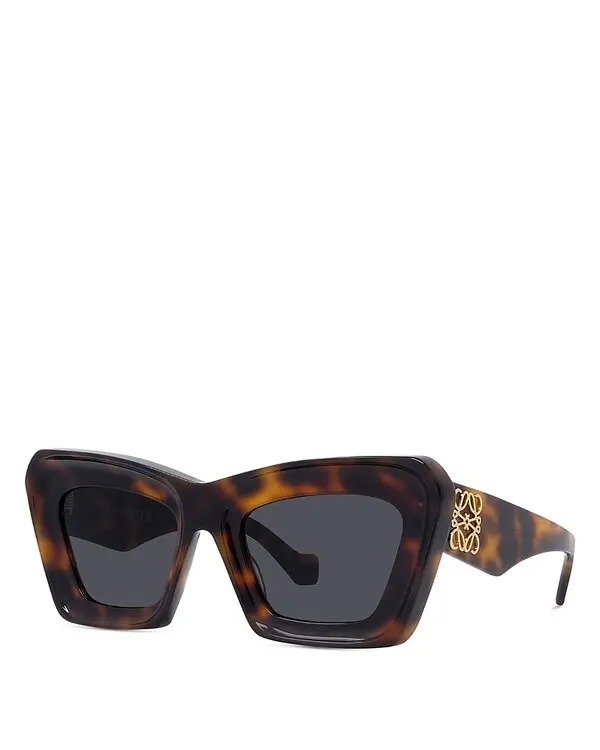 Loewe Anagram Cat Eye Sunglasses, 52mm - Havana/smoke