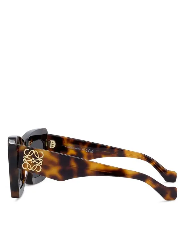 Loewe Anagram Cat Eye Sunglasses, 52mm - Havana/smoke