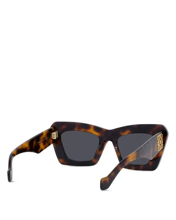Loewe Anagram Cat Eye Sunglasses, 52mm - Havana/smoke