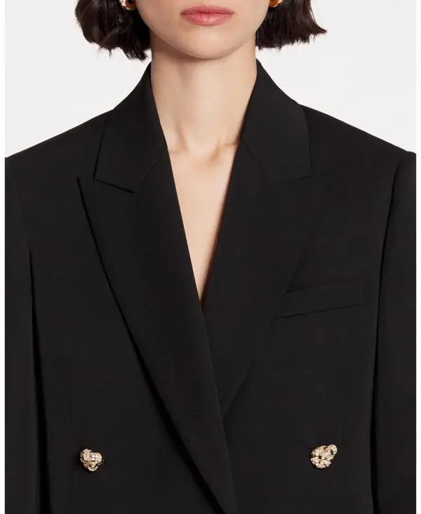 LANVIN Double-breasted Jacket - Black