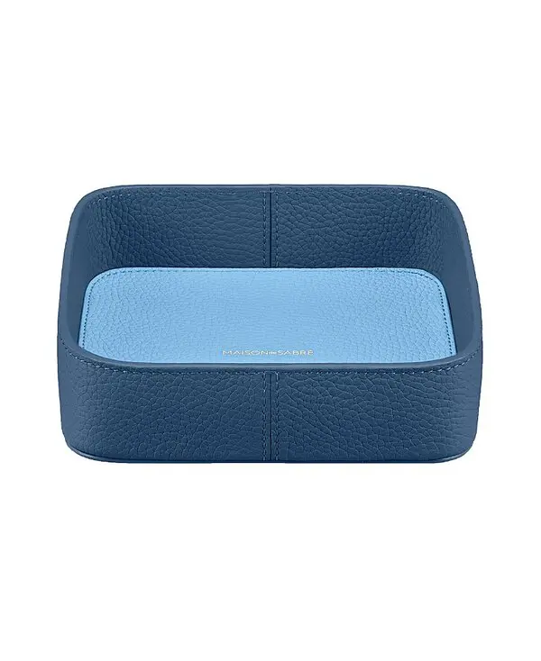 MAISON DE SABRE Leather Catchall Tray - Pacific Sky