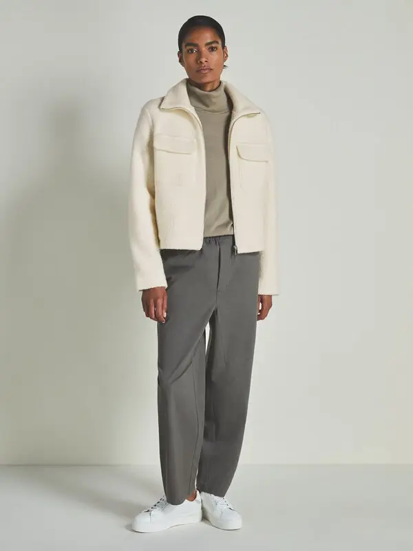 Les 100 Ciels Textured Wool Lola Jacket