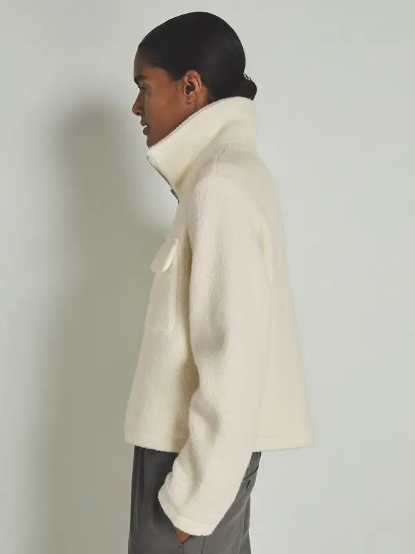 Les 100 Ciels Textured Wool Lola Jacket