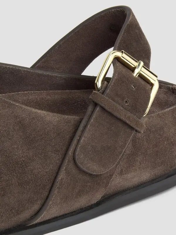 A.emery Louis Suede Clogs - Mulch