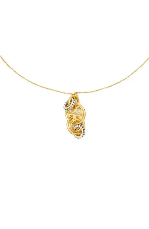 Tory Burch Miller Interlocking Pendant Necklace