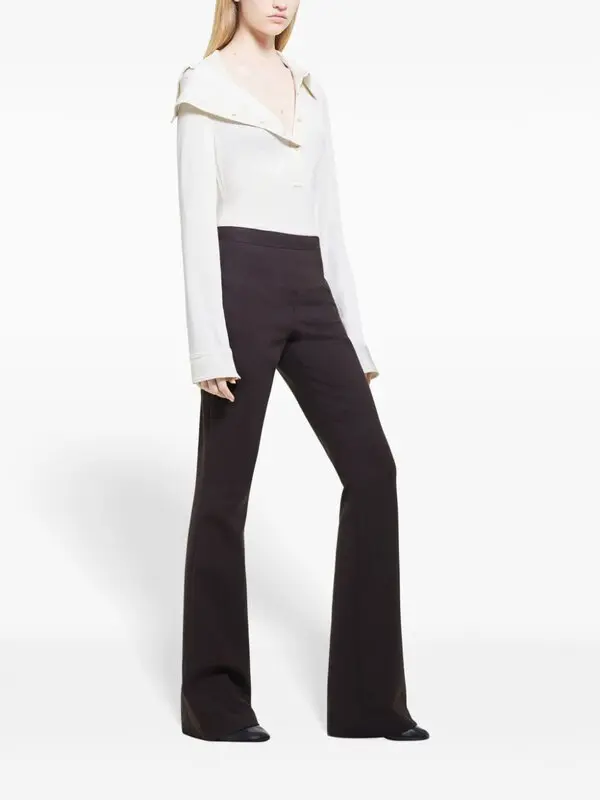 COURREGES Oblique Tailored Trousers - Brown