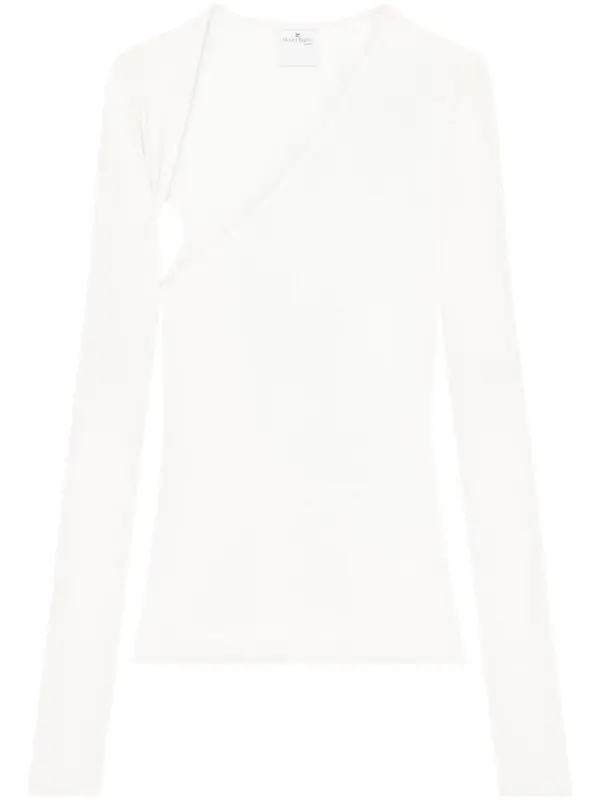 COURREGES Slash Asymmetric Top - White