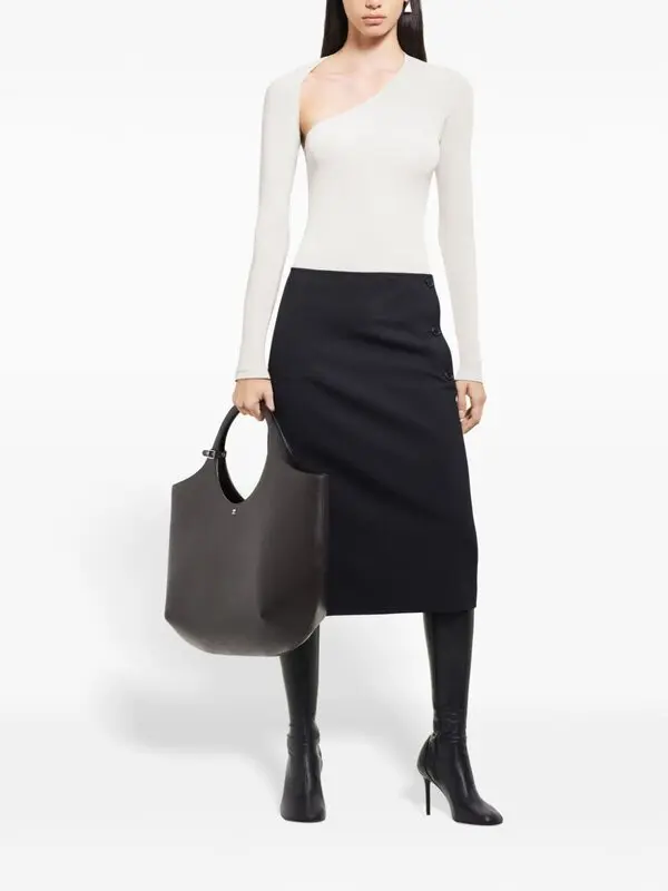 COURREGES Slash Asymmetric Top - White