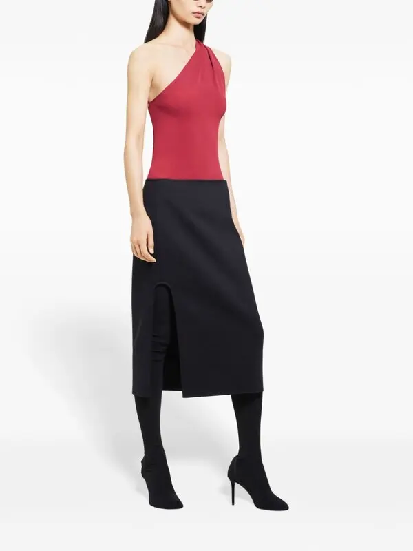 COURREGES Slash Asymmetrical Top - Red