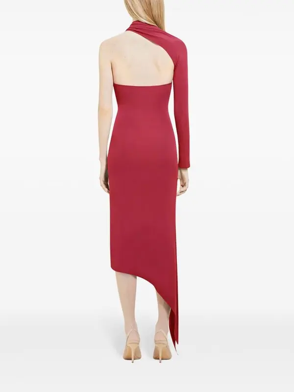 COURREGES Slash Crepe Maxi Dress