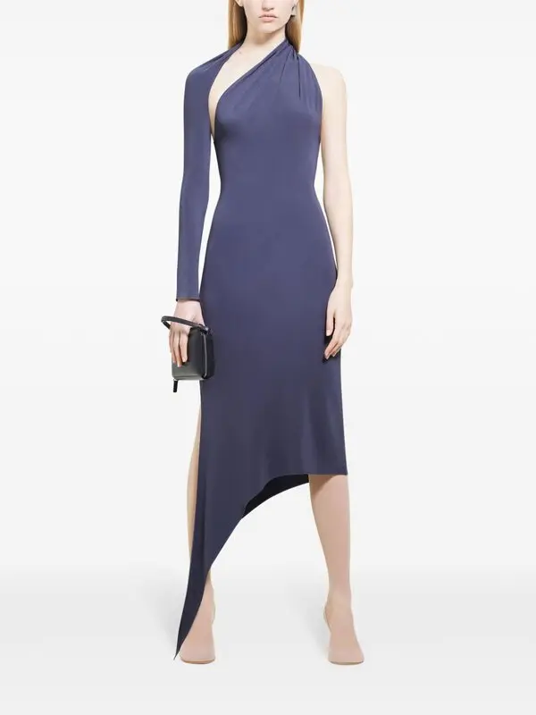 COURREGES Slash Crepe Maxi Dress