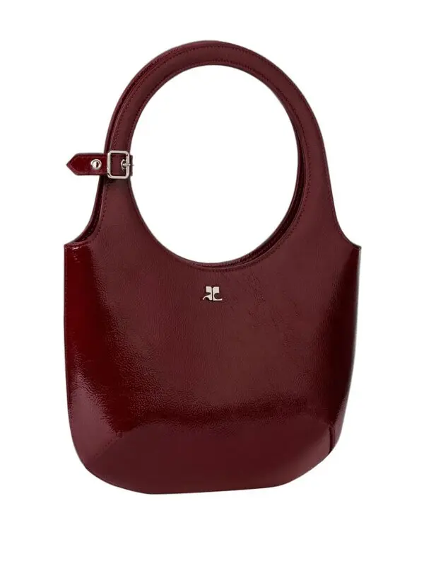 COURREGES Holy Leather Tote Bag - Red