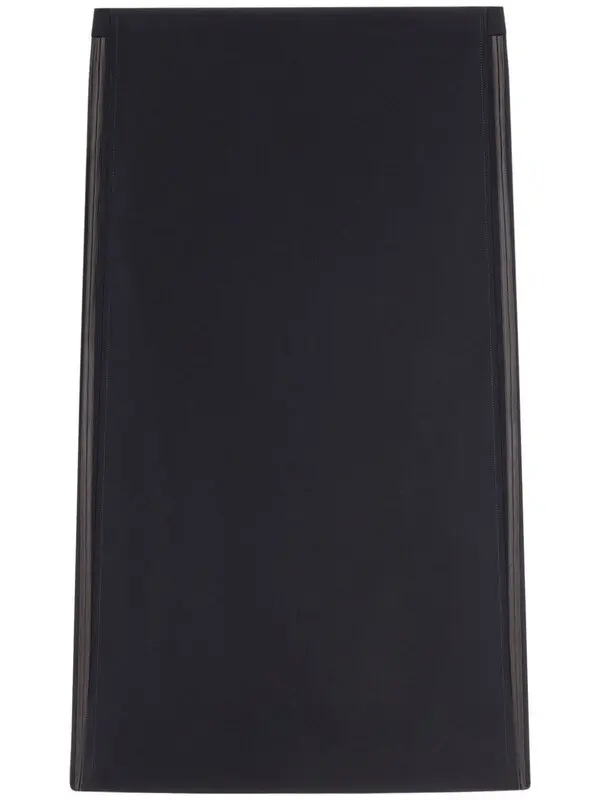 COURREGES Illusion Draped Midi Skirt