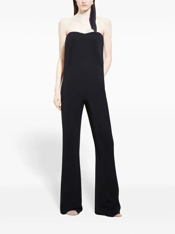 COURREGES Illusion Bustier Jumpsuit - Black