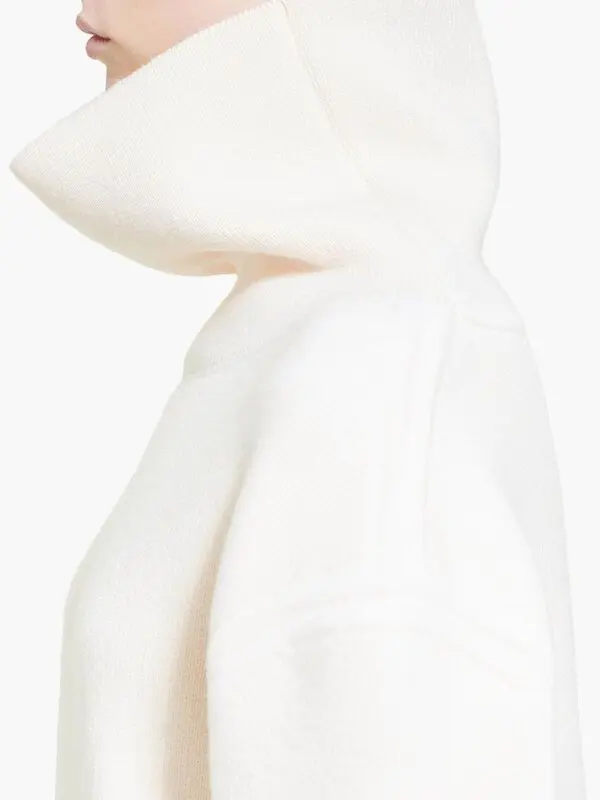 COURREGES Oversized Mock-neck Sweater - Neutrals