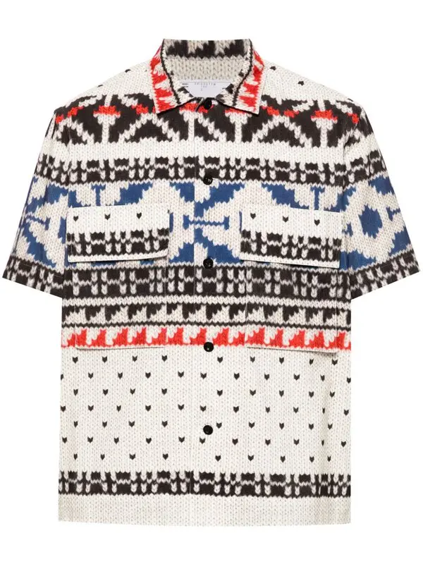 Sacai Abstract-pattern Shirt