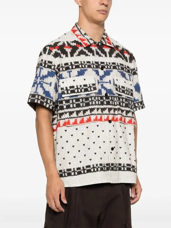 Sacai Abstract-pattern Shirt