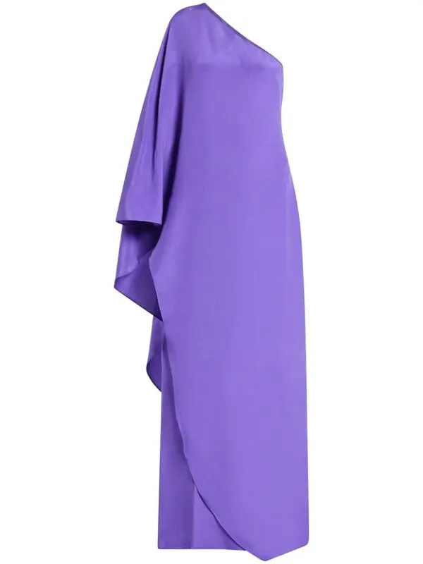 TOM FORD One-shoulder Silk Gown - Purple
